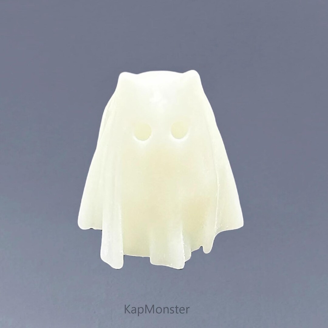 Handmade Custom Keycapglow-in-the-dark Resin Ghost Keycap: 3D Printed ...
