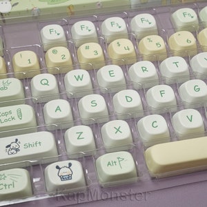 Japanese Style Pochacco Dog 144 Pcs Moa Profile Anime Keycap Set for ...