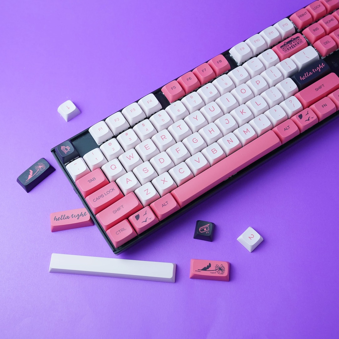 Japanese Style Flying Bird Theme Custom Amine Keycap Set 130 Pcs ...