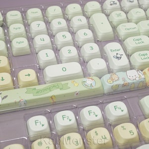Japanese Style Pochacco Dog 144 Pcs Moa Profile Anime Keycap Set for ...