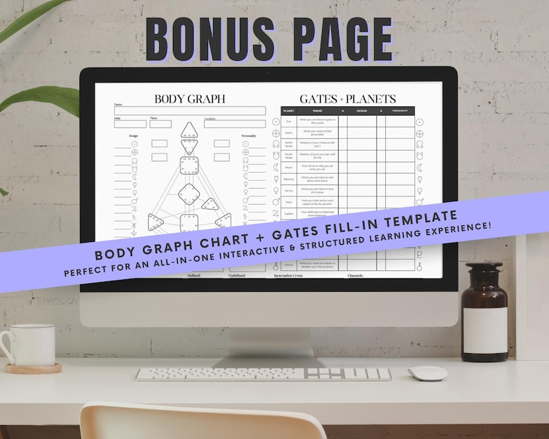 Human Design Chart Fill-in Worksheets: Body Graph & Gates (PDF) - Etsy