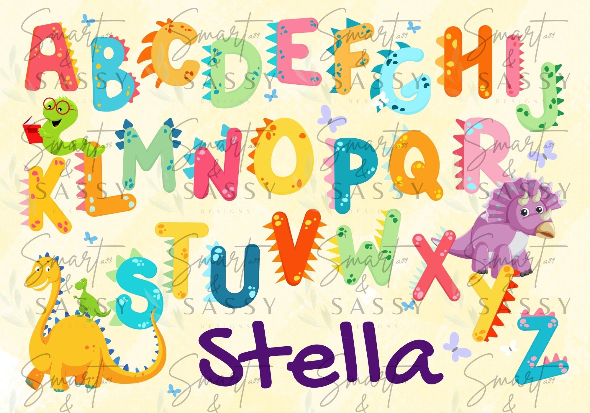 Kids Alphabet Digital Design Digital Design PNG Kids Puzzle - Etsy