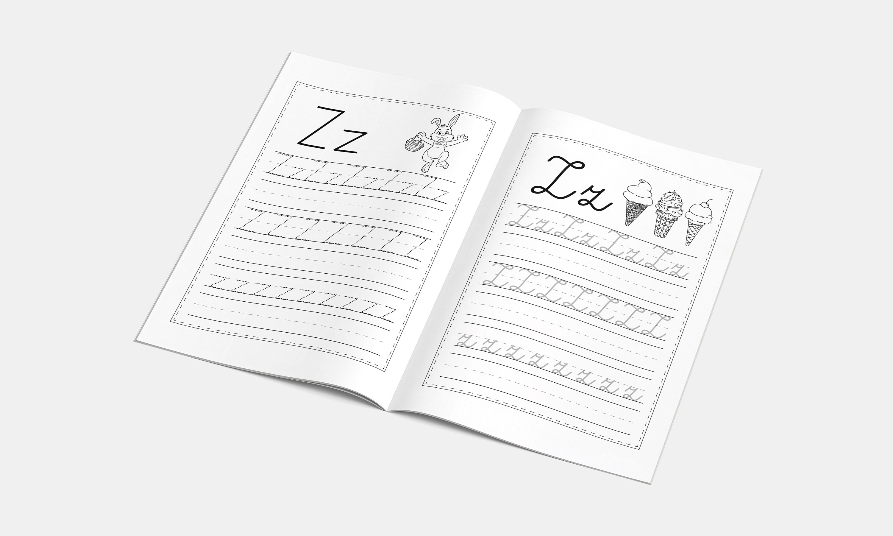 Preschool ABC Worksheets Writing Pages Drawing for Kids Printable ABC ...