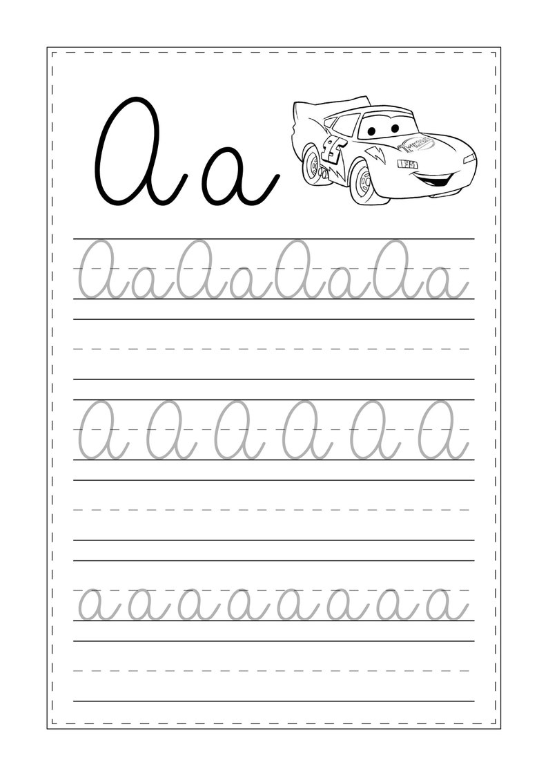 Preschool ABC Worksheets Writing Pages Drawing for Kids Printable ABC ...