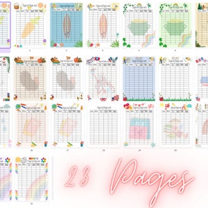 Sign in and Out Form. Monthly Themes. Great for Schools, Preschools and ...