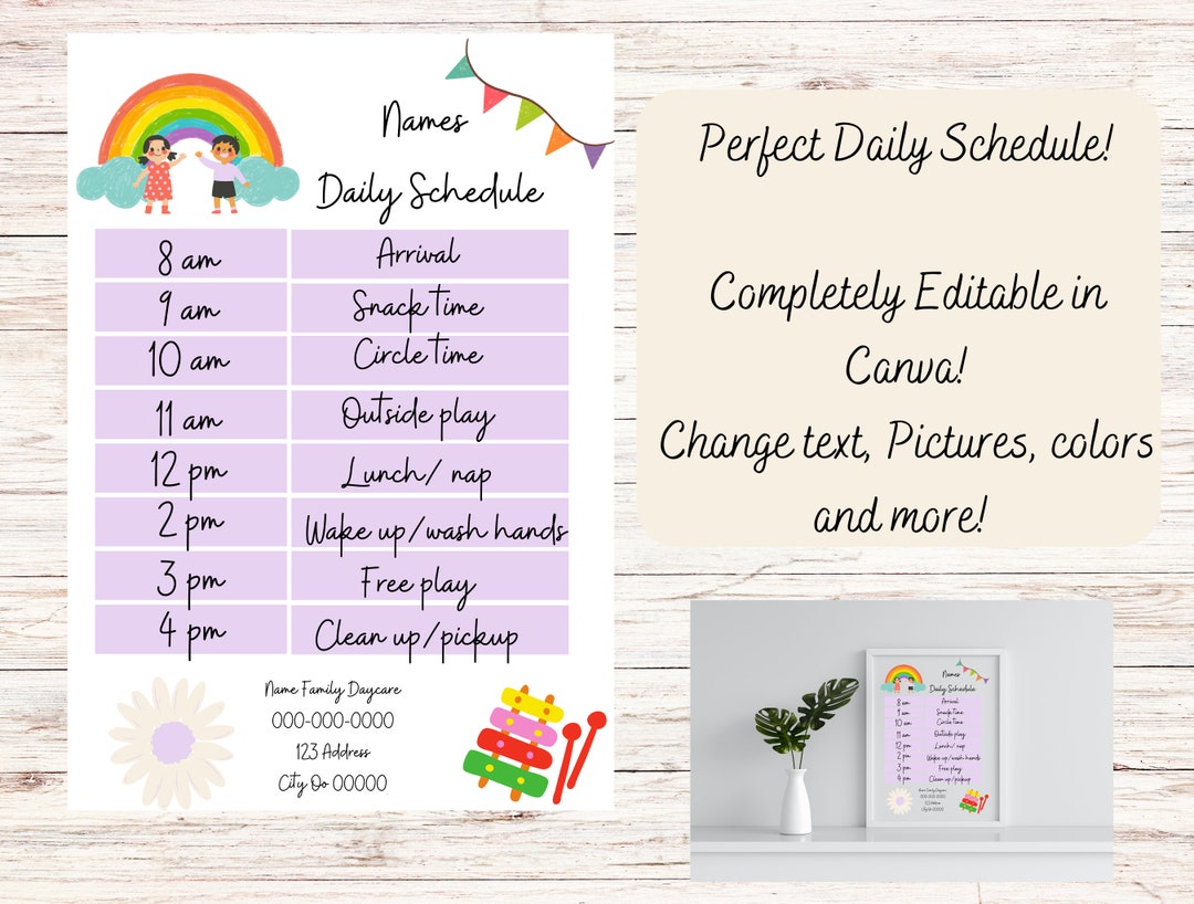 Kids Daily Home School Checklist, Great for Homeschool or Preschools ...