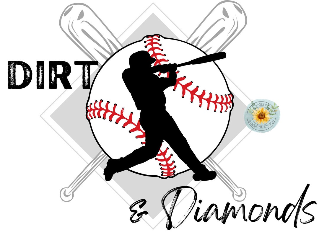 Dirt & Diamonds Baseball PNG, SVG, Sublimation SVG Shirt Design ...