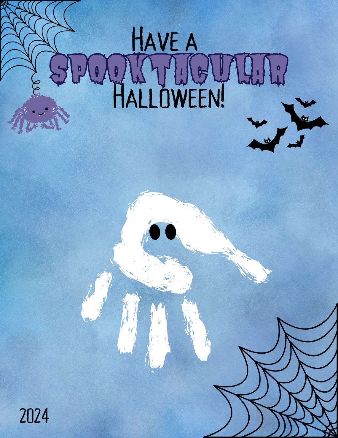Halloween Handprint Art, Kids Craft Activity (digital Download) - Etsy