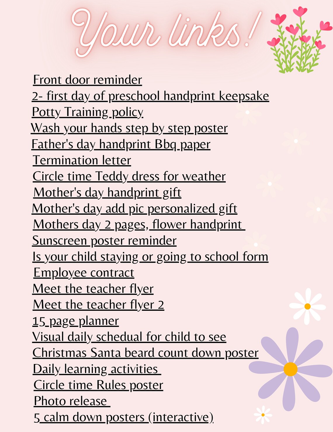 Daycare Starter Kit, Daycare Forms, Daycare Contract, Childcare Forms ...