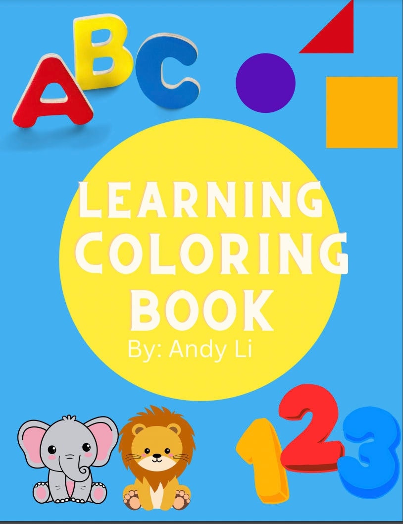 Learning Coloring Pages - Etsy