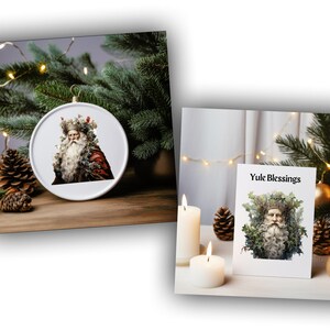 Watercolor Yule Gods Clipart Bundle, Pagan Clipart, Yuletide Images ...