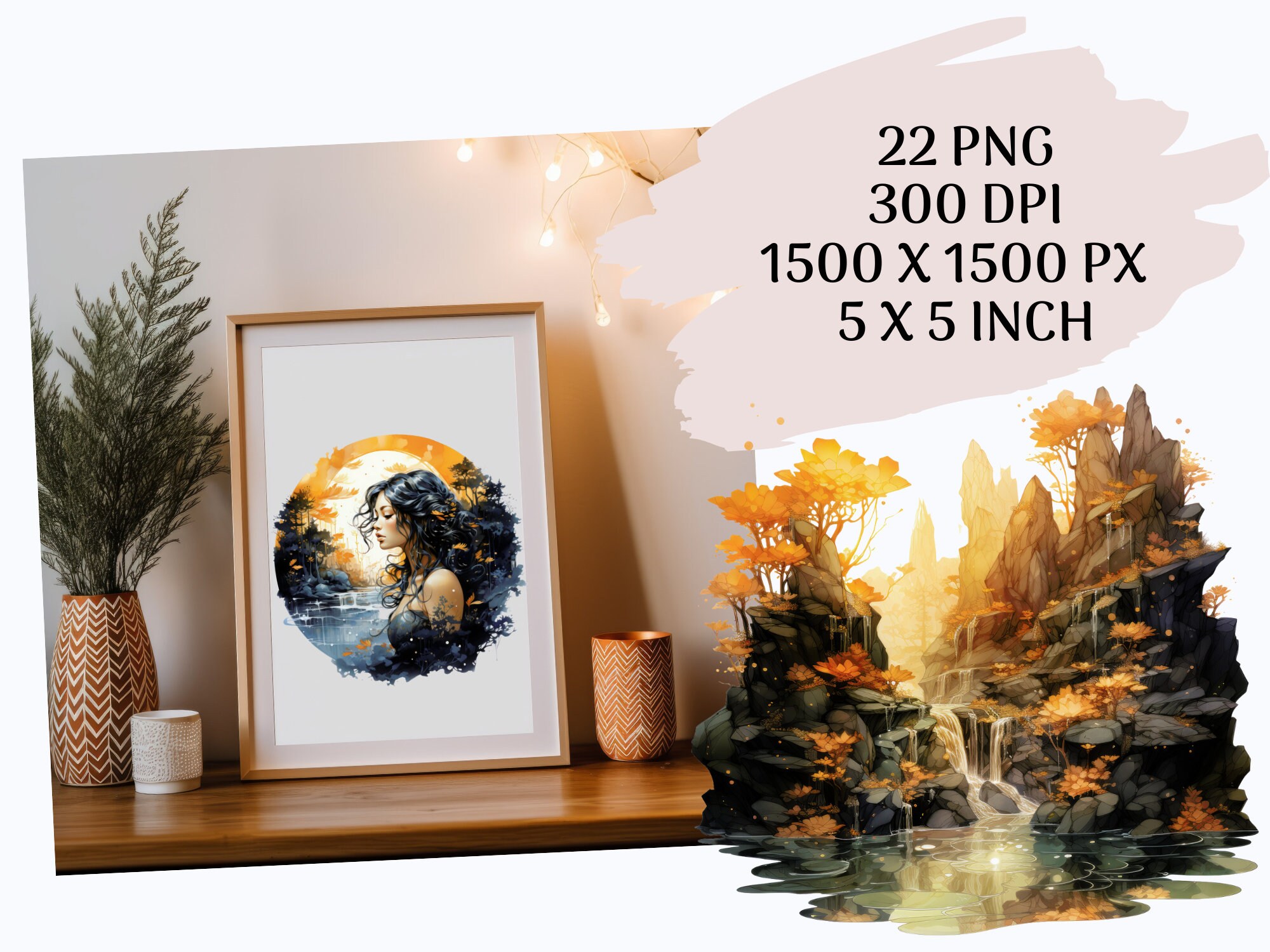 Watercolour Mermaid Clipart Bundle Mermaid Png Mermaid - Etsy