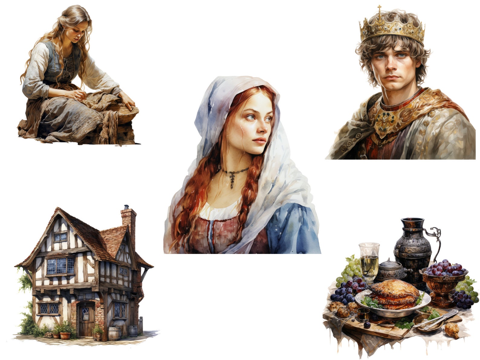 Watercolor Medieval Era Clipart Bundle Medieval Armour - Etsy Canada