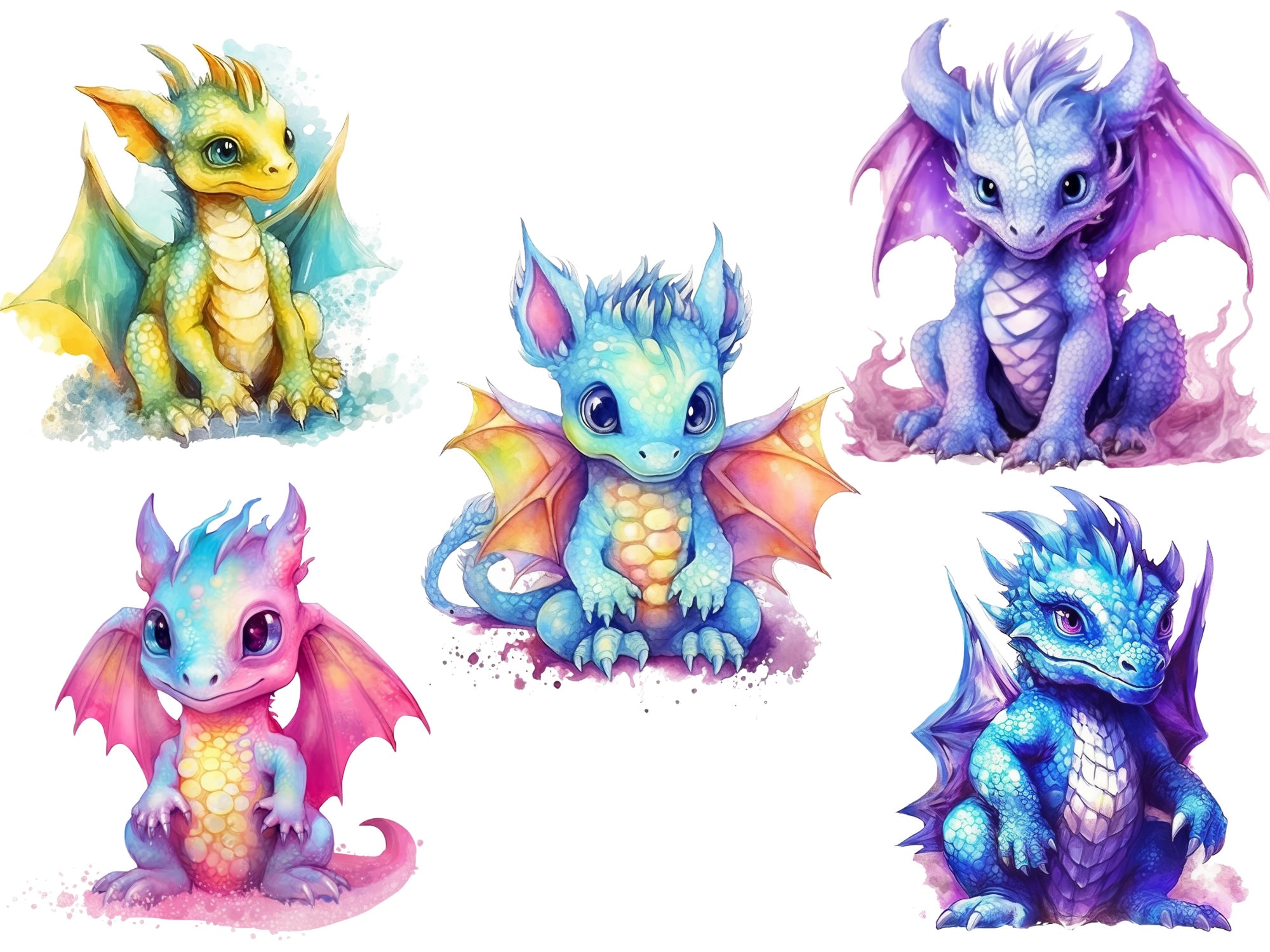 Mythical Baby Water Dragons