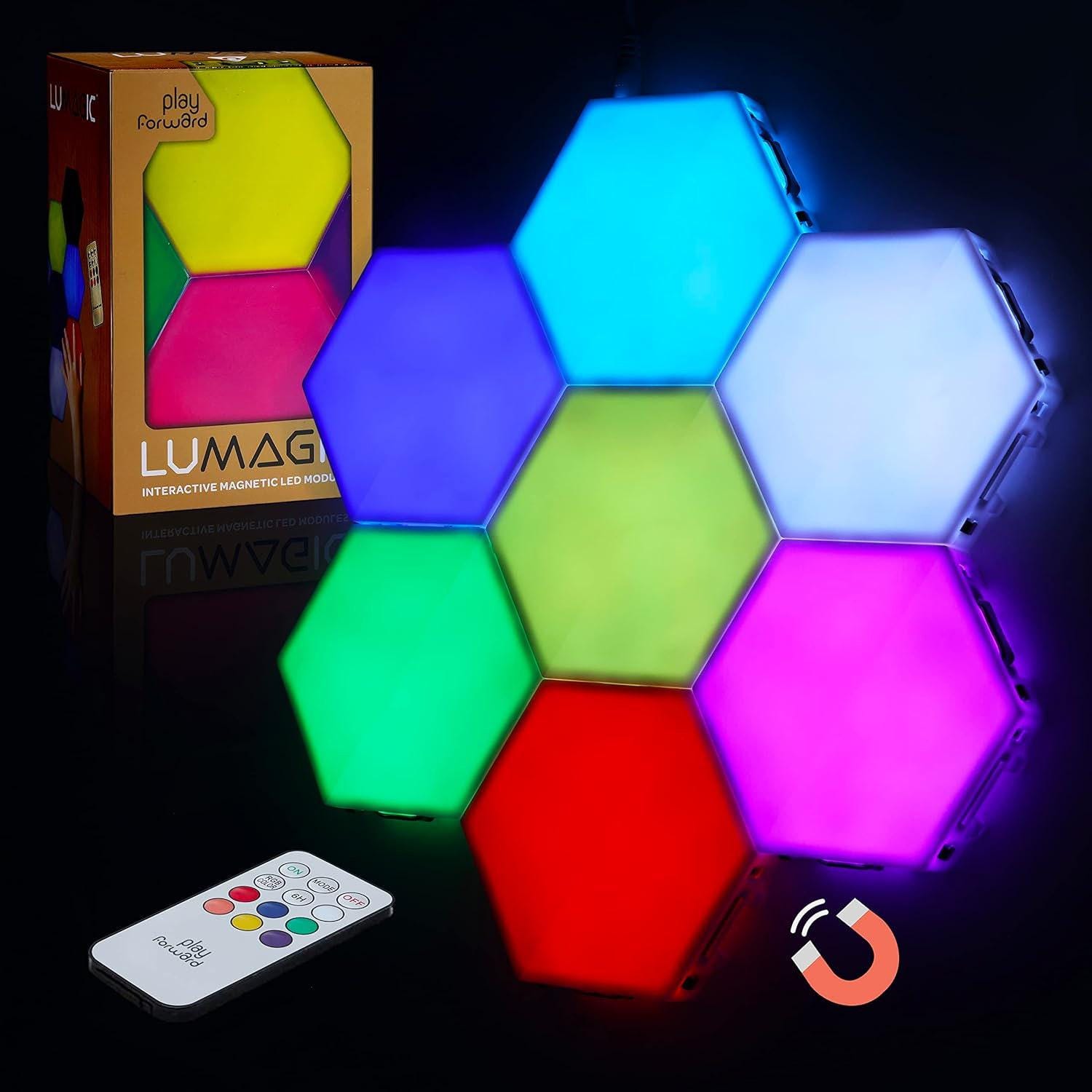 Lumagic 7-pk Tap Tap Sensory Lights —touch & Remote Controlled ...