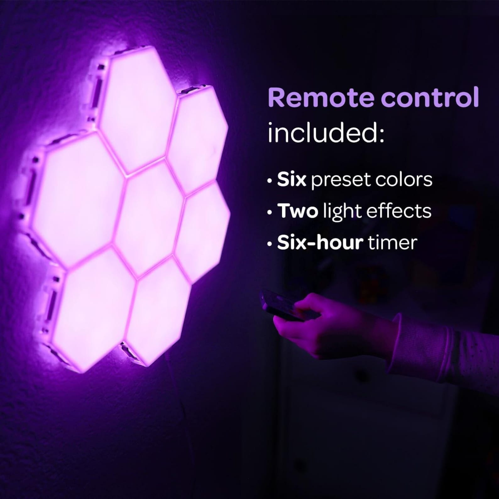 Lumagic 7-pk Tap Tap Sensory Lights —touch & Remote Controlled ...