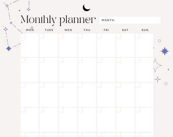 2024 Monthly Planner - Digital -printable - Minimalistic - Etsy