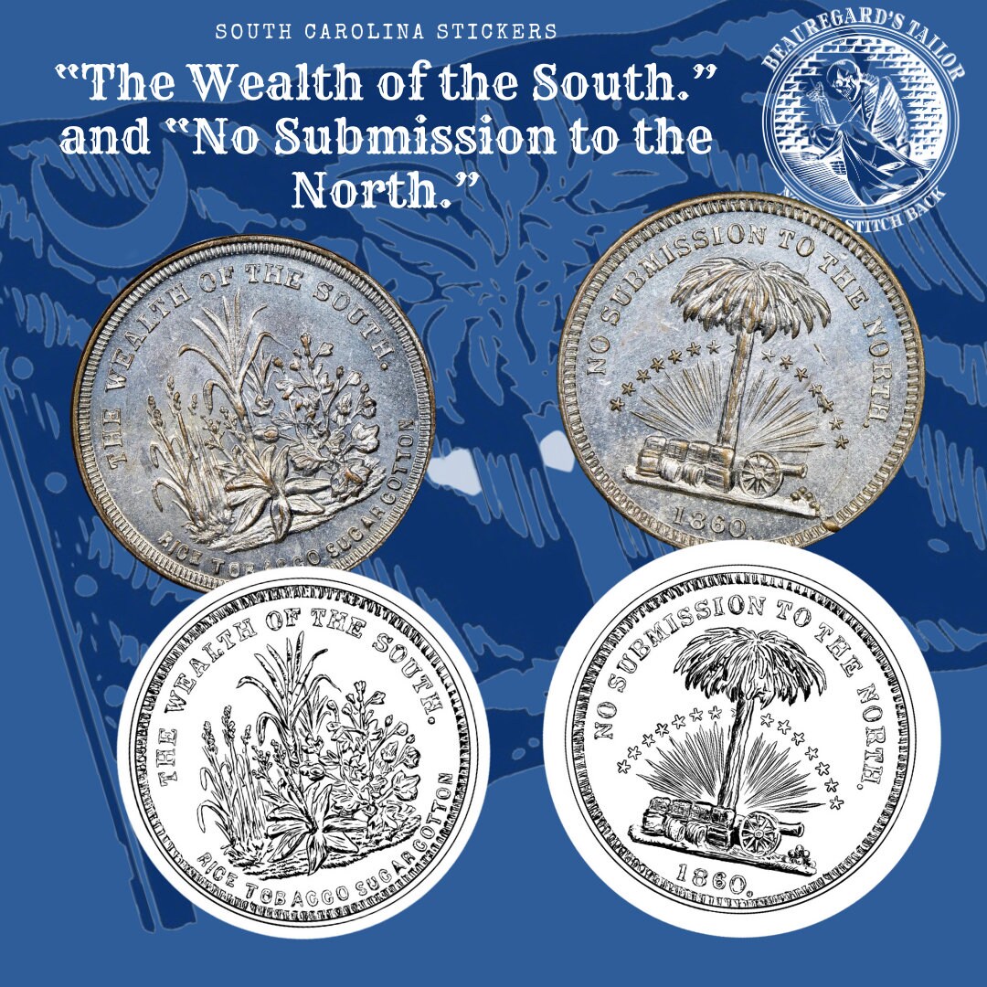 South Carolina Palmetto Republic Sticker Collection - Etsy
