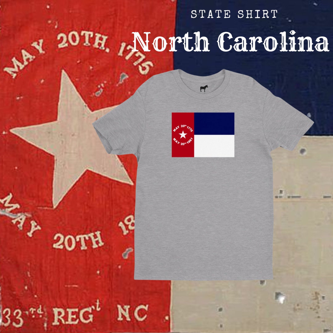 North Carolina State Flag (1861-1865) T-shirt - Etsy