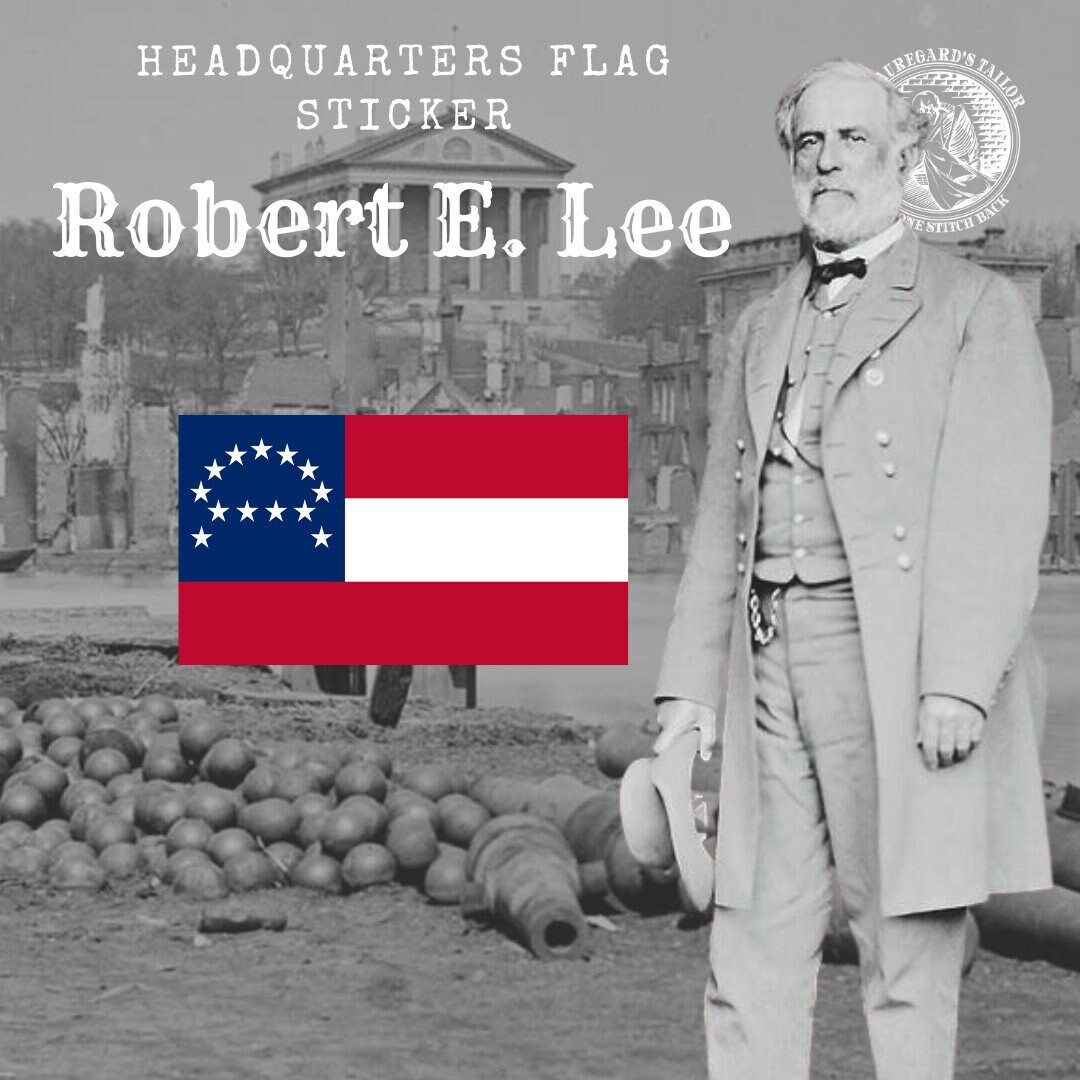 General Robert E. Lee Headquarters Flag Stickers/magnet - Etsy