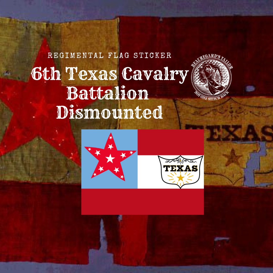 6th Texas Cavalry Flag Sticker - Etsy