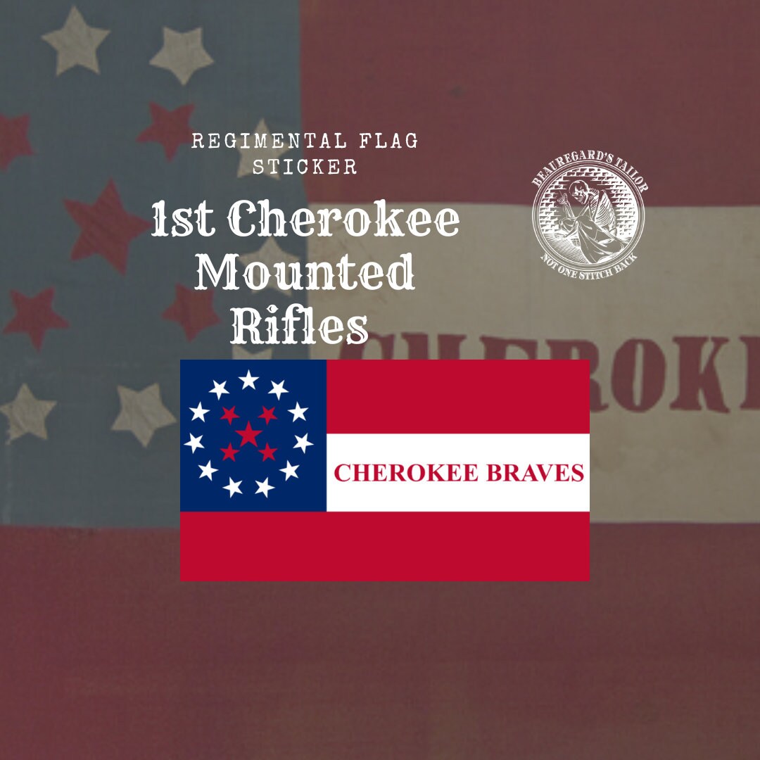 1st Cherokee Mounted Rifles Flag Stickers - Etsy