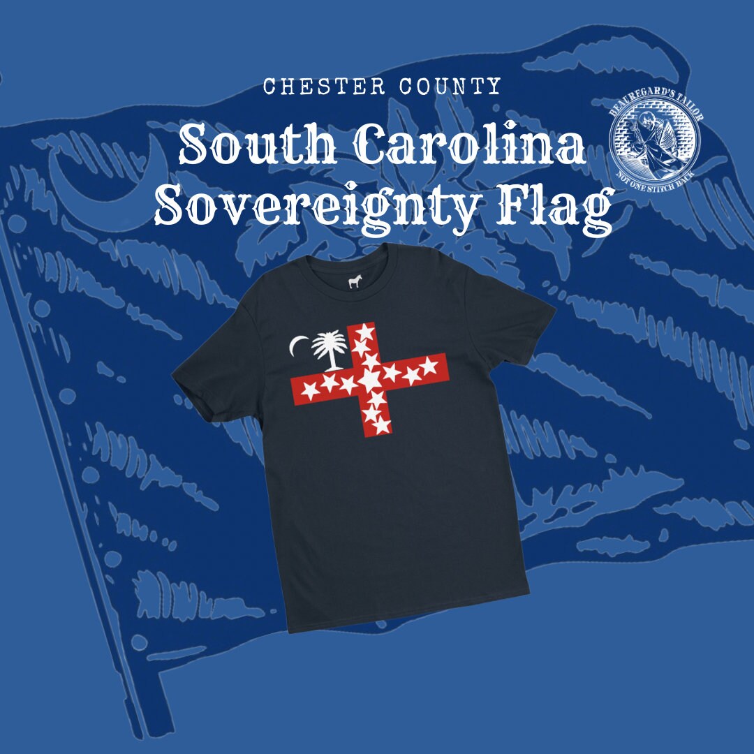 South Carolina Sovereignty State Flag Shirt - Chester County - Etsy