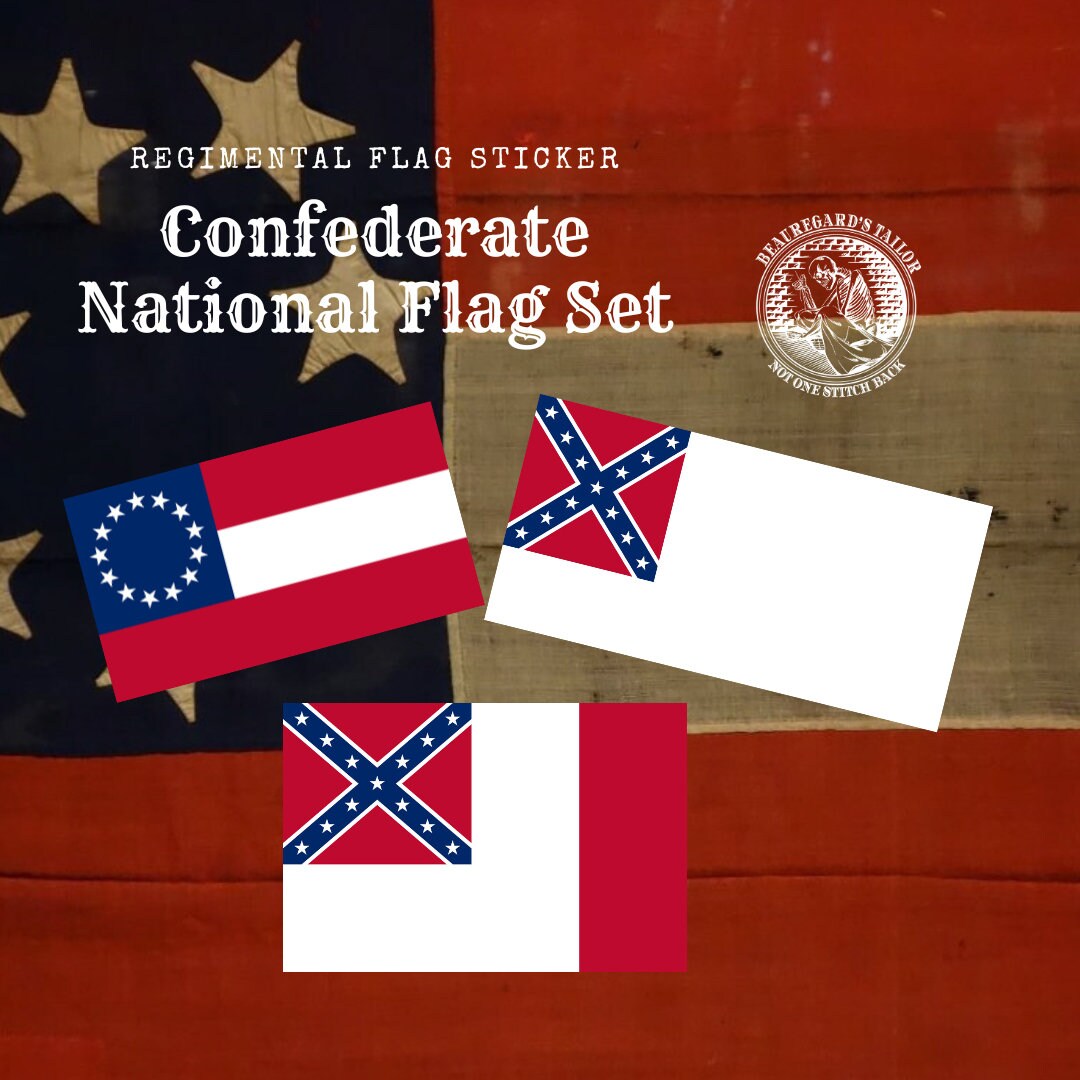 National Colors Sticker Set 1861-1865 - Etsy