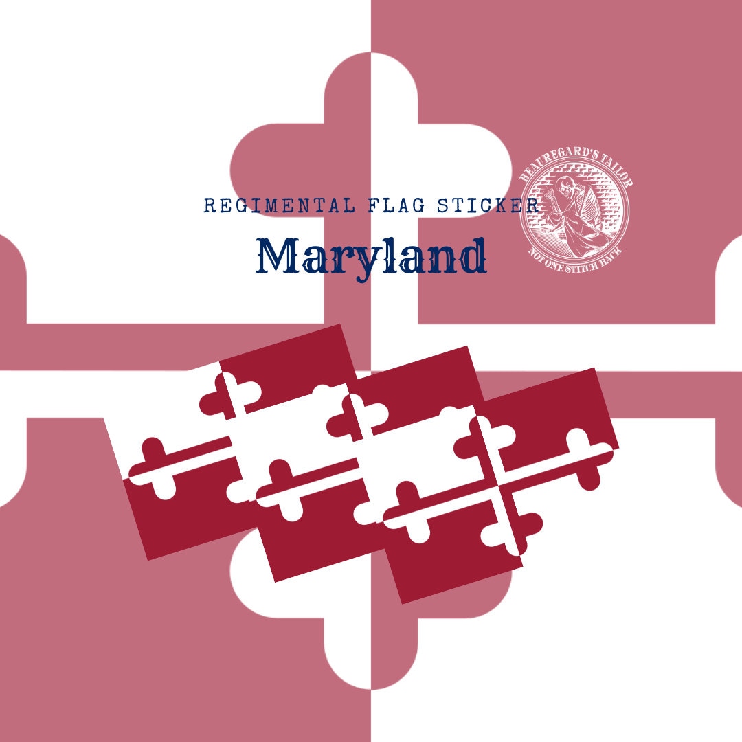 Maryland Crossland Banner Sticker - Etsy