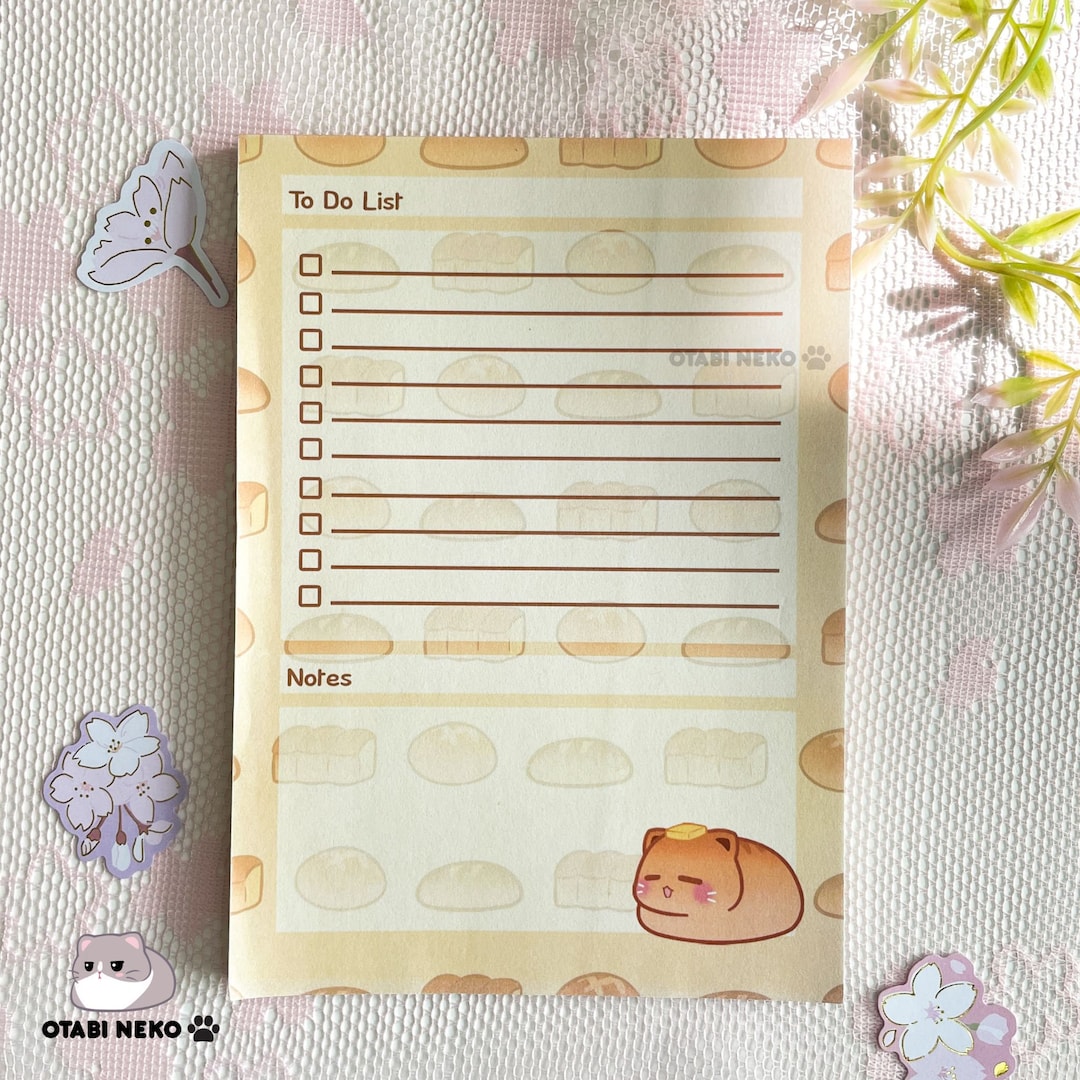 Cute Cat Design Planner Notepads, Weekly Planner, Cat Lover Gift, To-do ...