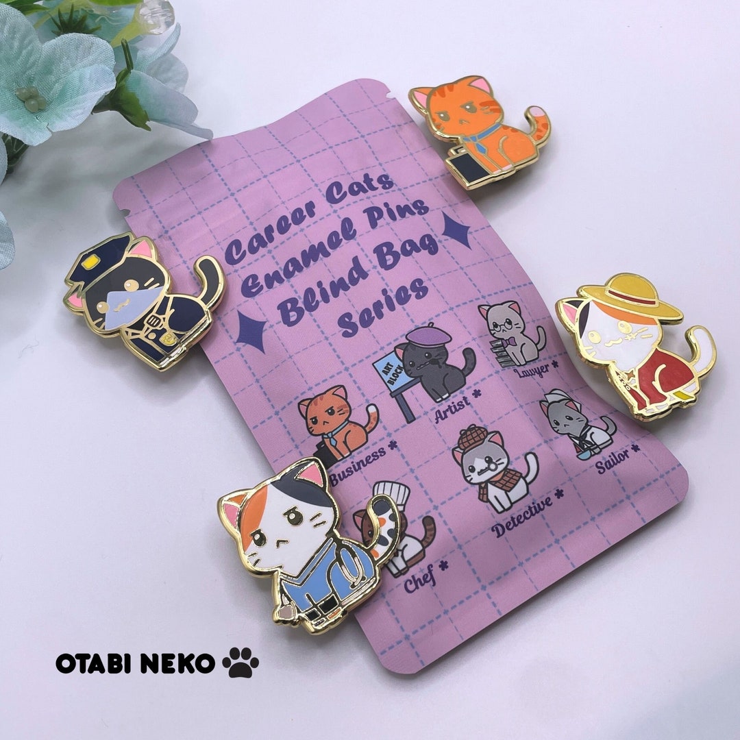Career Cat Gacha Pins - Etsy
