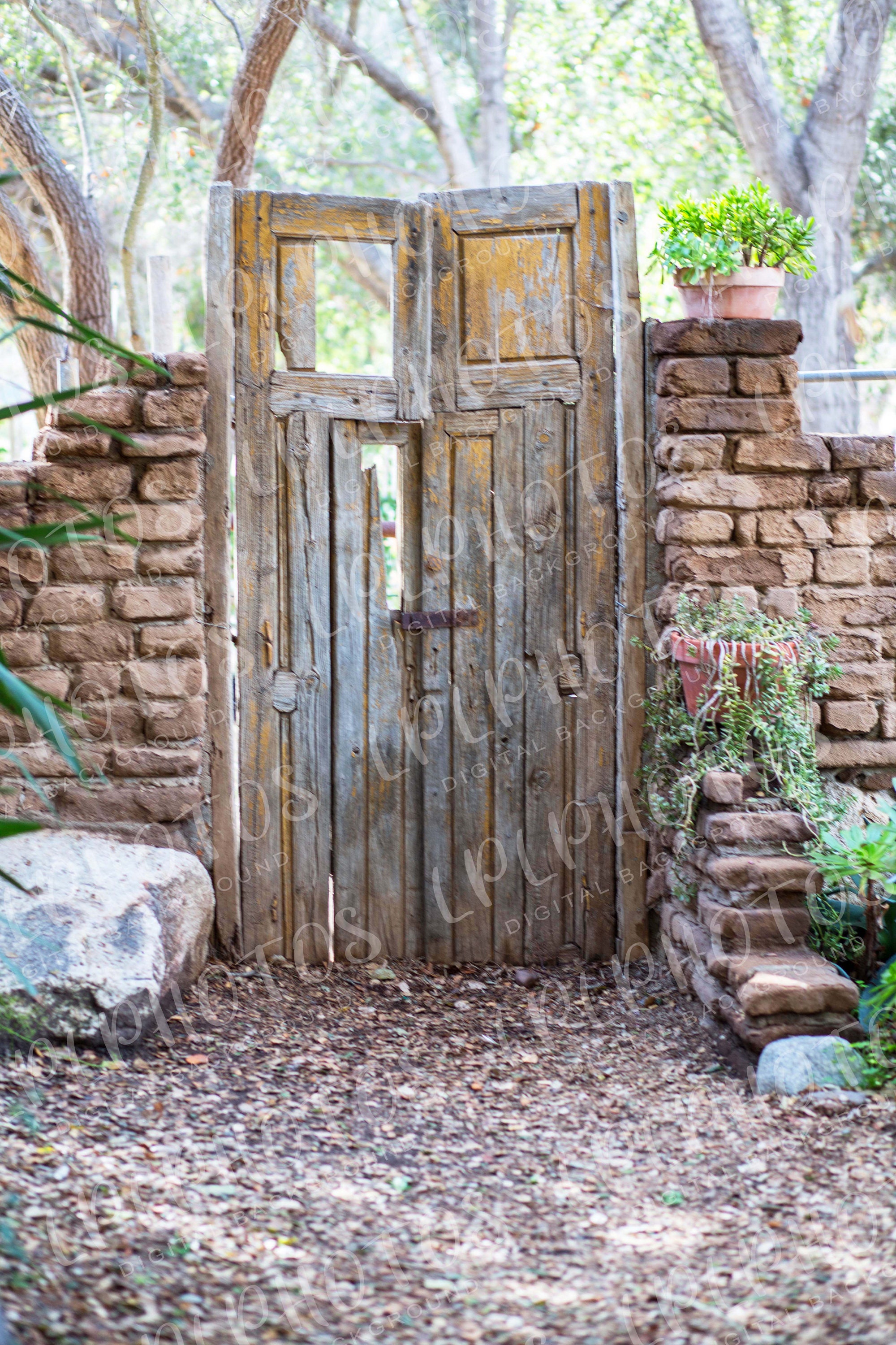 Rustic Wood Ruins Door Digital Background Wood Door Digital - Etsy