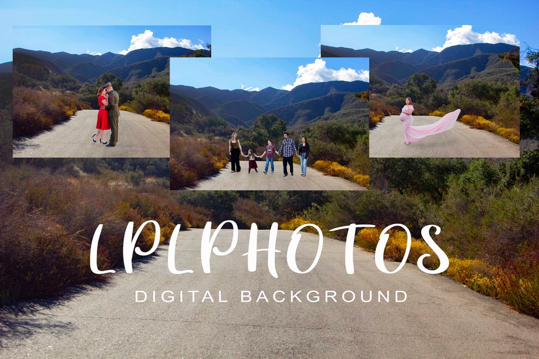 Scenic Digital Background, Mountains, - Etsy