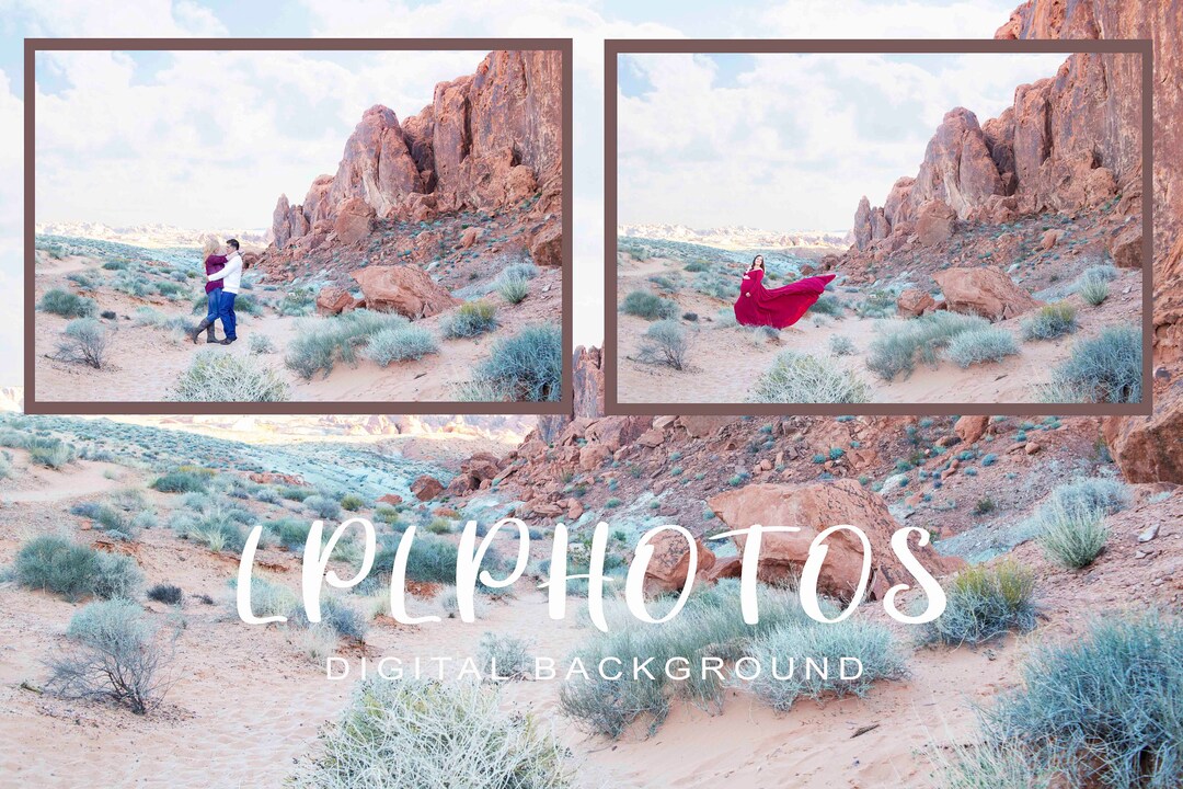 Desert Digital Background - Etsy
