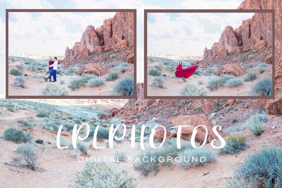 Desert Digital Background - Etsy