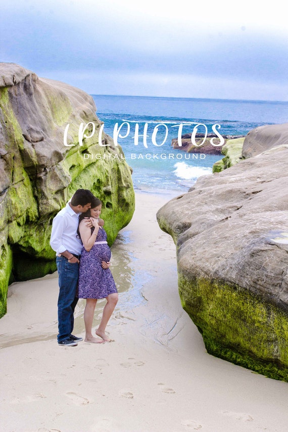 Beach Digital Background - Etsy