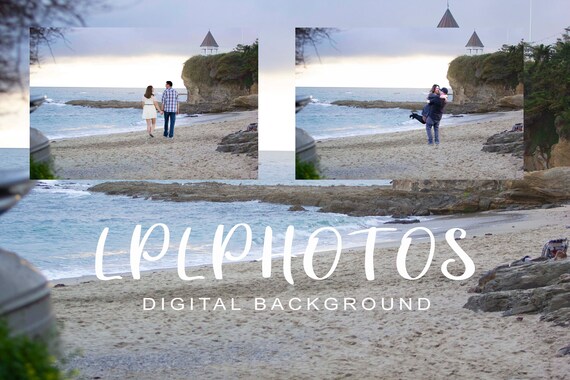 Beach Digital Background - Etsy