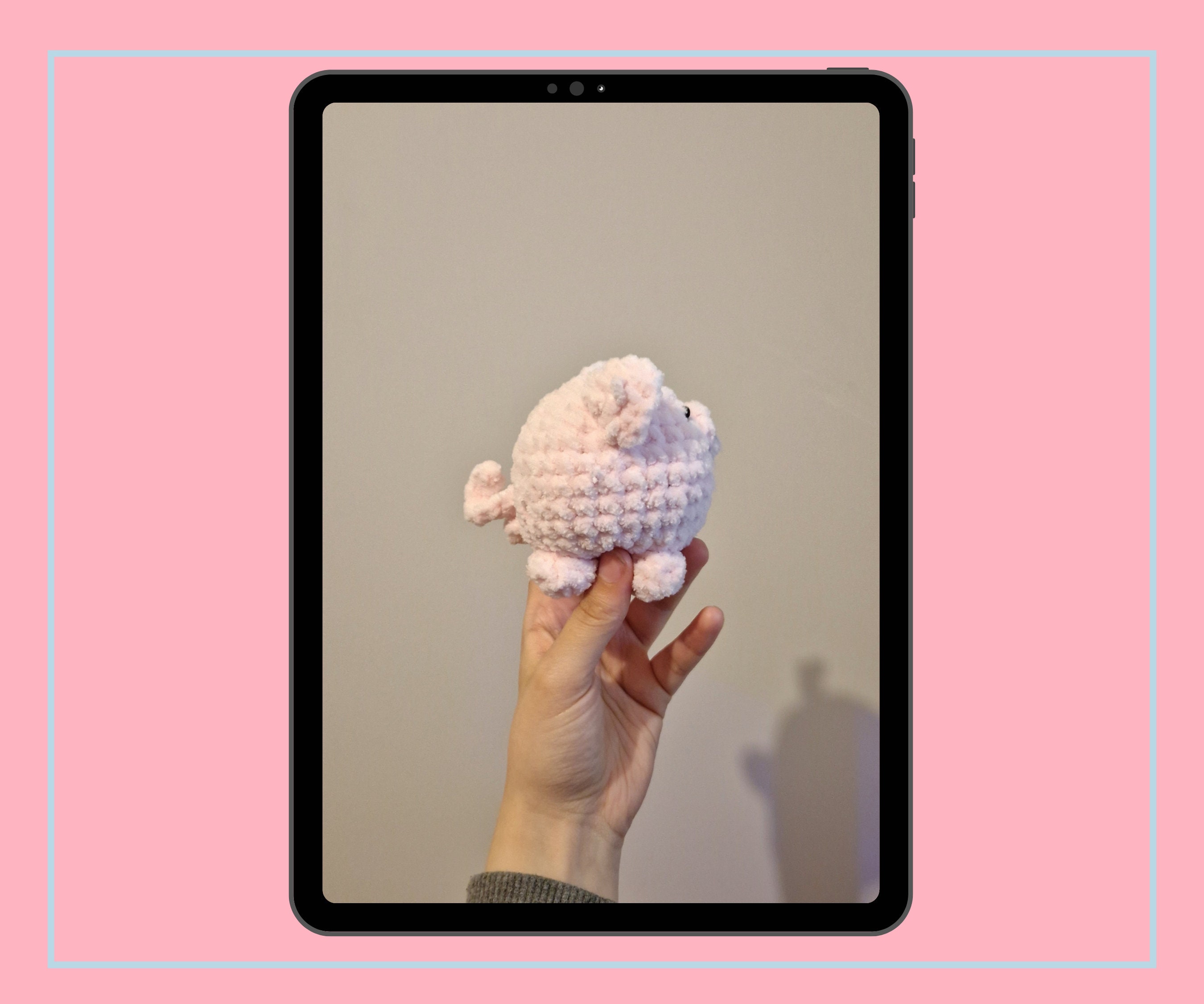 Make Your Own Crochet Pig Chunky Pig Amigurumi Pattern. Crochet Pattern ...