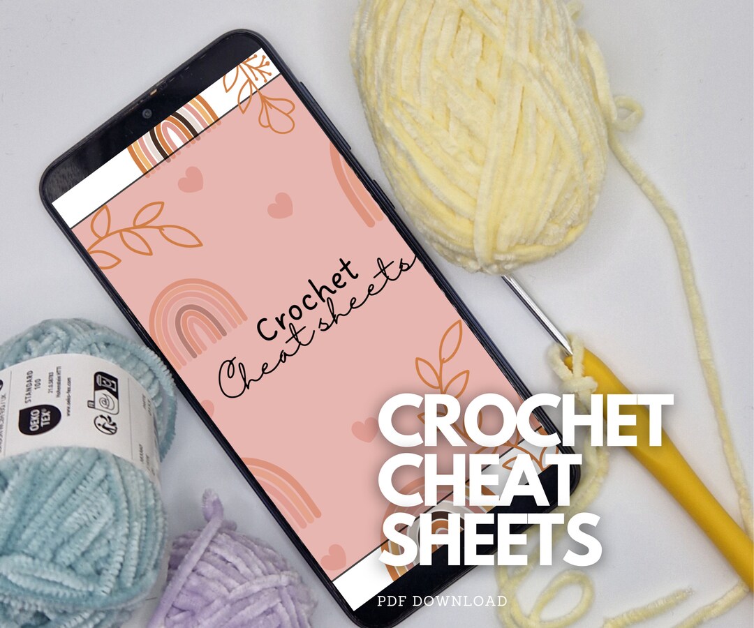 CROCHET CHEAT SHEETS Quick Reference Guide. Printable Instant Download ...