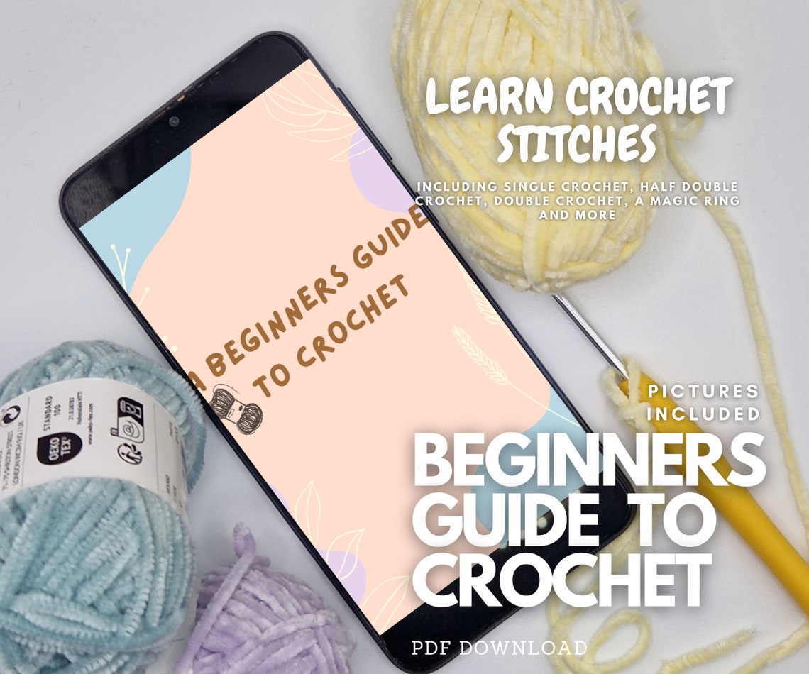 How to Crochet Beginner Guide DIY Crochet Instant Download. Basic ...
