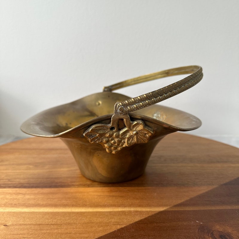 Solid Brass Basket - Etsy