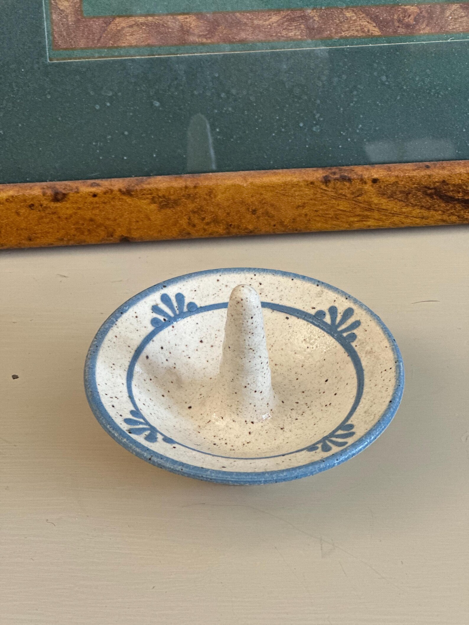 Vintage Ring Holder, Pottery Ring Holder, Vintage Hand Crafted Ring ...