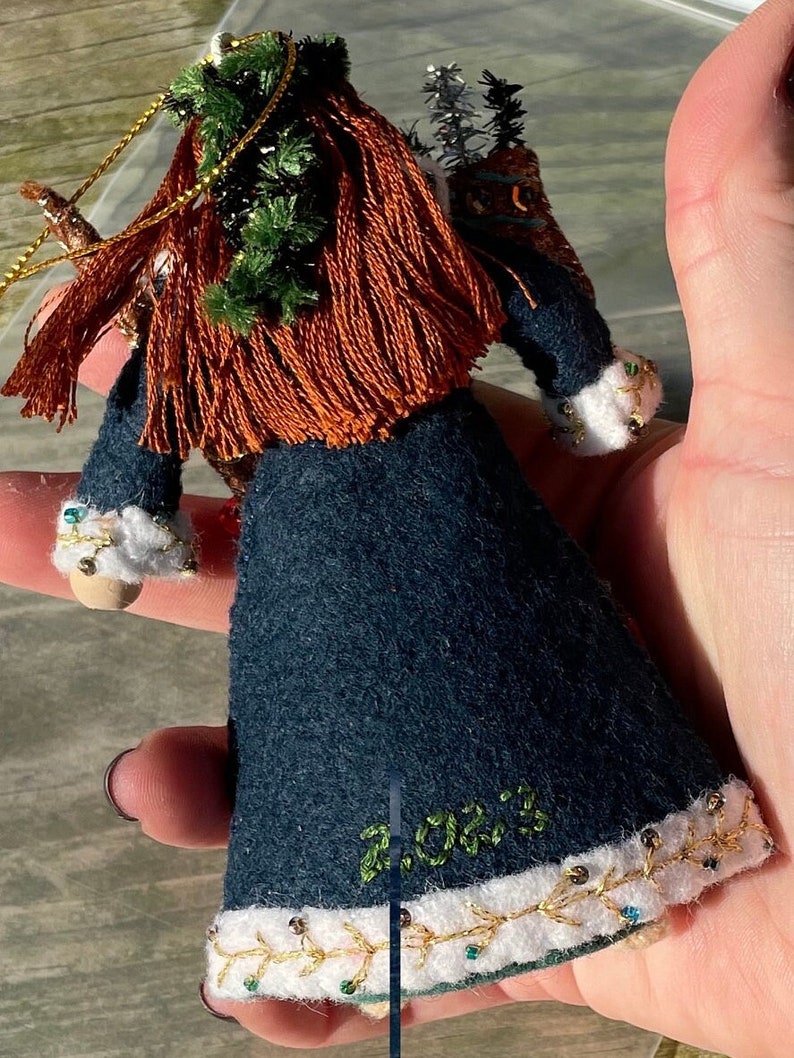 Ghost of Christmas Present Handmade Merino Wool Heirloom Ornament - Etsy