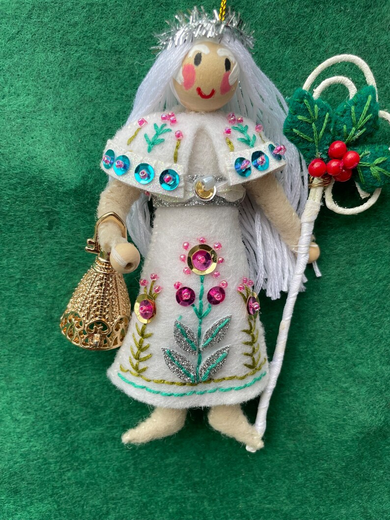 Ghost of Christmas Past Scrooge Series Handmade Wool Ornament - Etsy