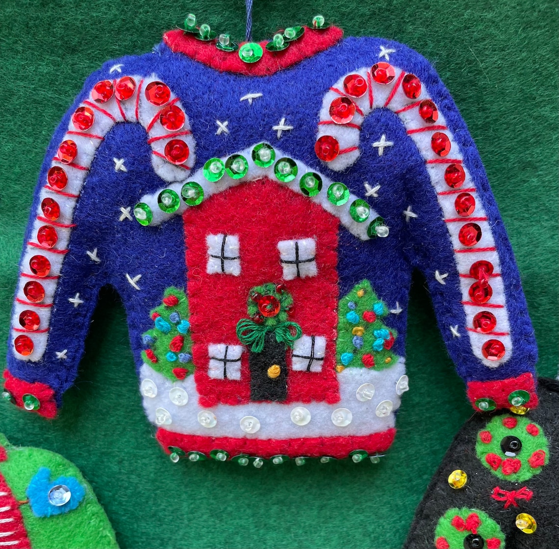 Ugly Sweater Felt Christmas Ornaments Handmade - Etsy