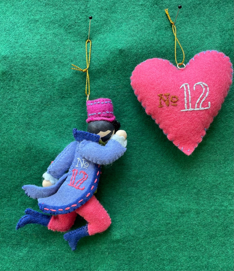 Lord a Leaping 12 Days of Christmas Wool Ornament - Etsy
