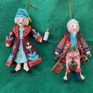 Scrooge and Marley Handmade Christmas Ornaments - Etsy