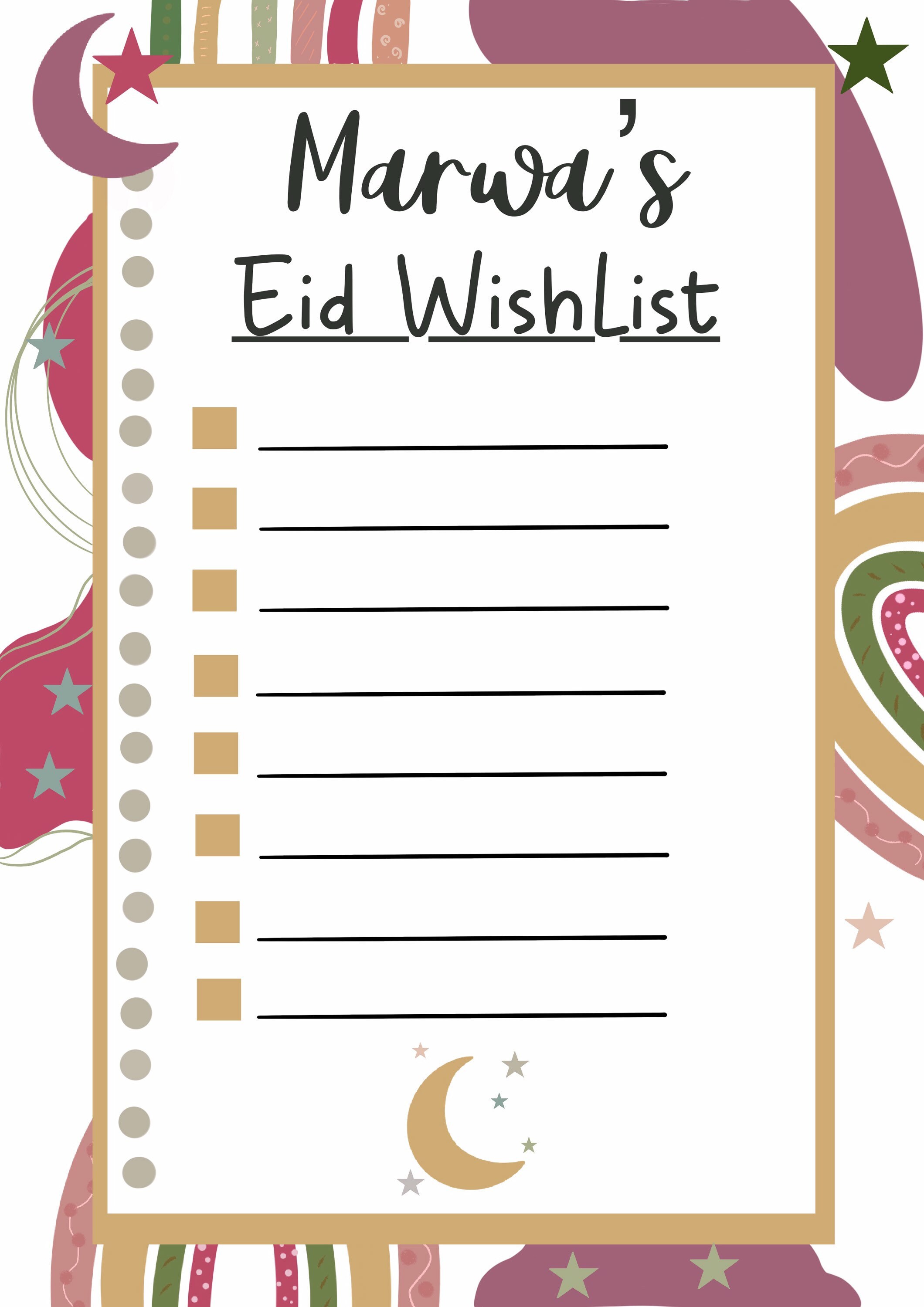 Eid Wishlist - Etsy