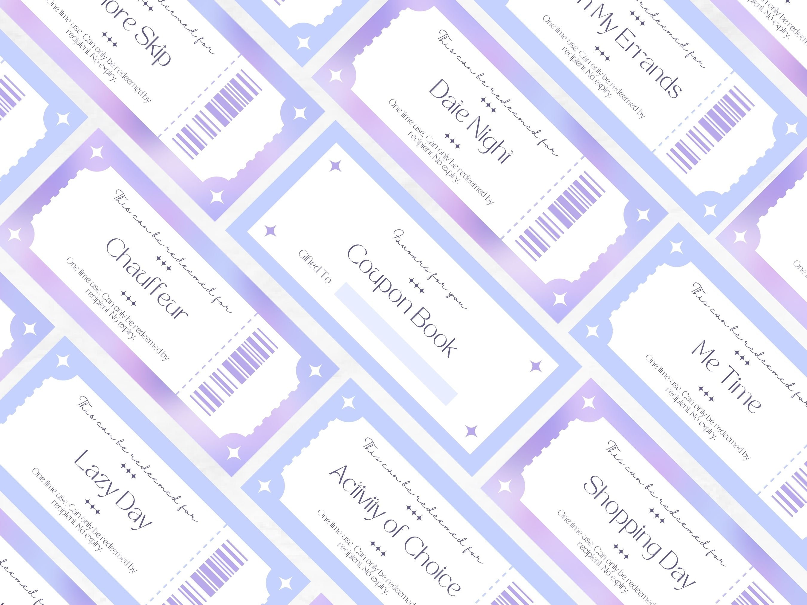 35 Printable Love Coupons | Editable Love Coupon Template for Canva ...