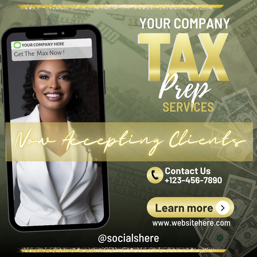 2024 DIY Tax Flyer Templates in Canva - Etsy